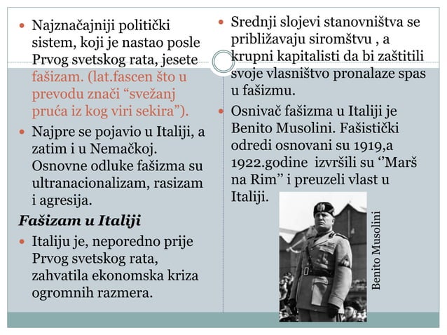 Fašizam i nacizam | PPTX