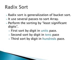 Radix Sort | PPTX | Computing | Technology & Computing