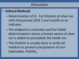 Argentometric Titration | PPTX