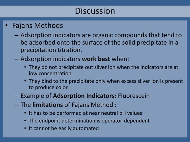 Argentometric Titration | PPTX | Chemistry | Science