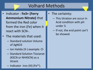 Argentometric Titration | PPTX
