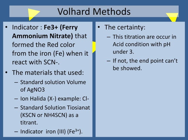 Argentometric Titration | PPTX | Chemistry | Science