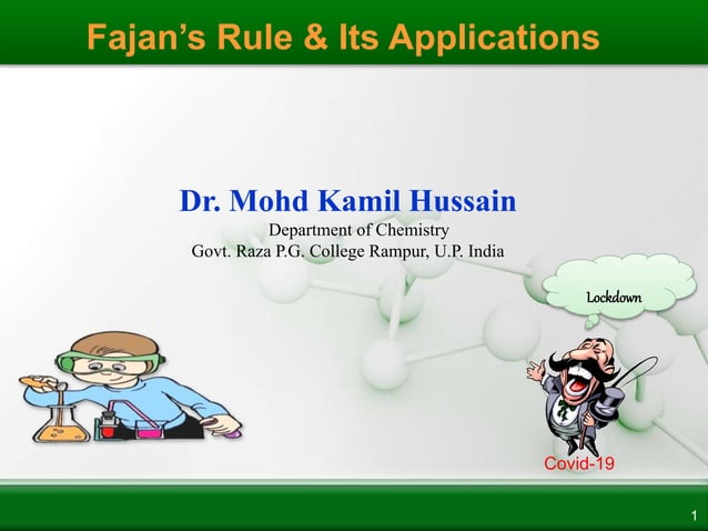 Fajan's rule | PPT