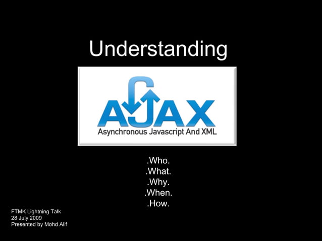 Understanding Ajax | PPT