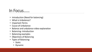 Balancing-static and dynamic | PDF