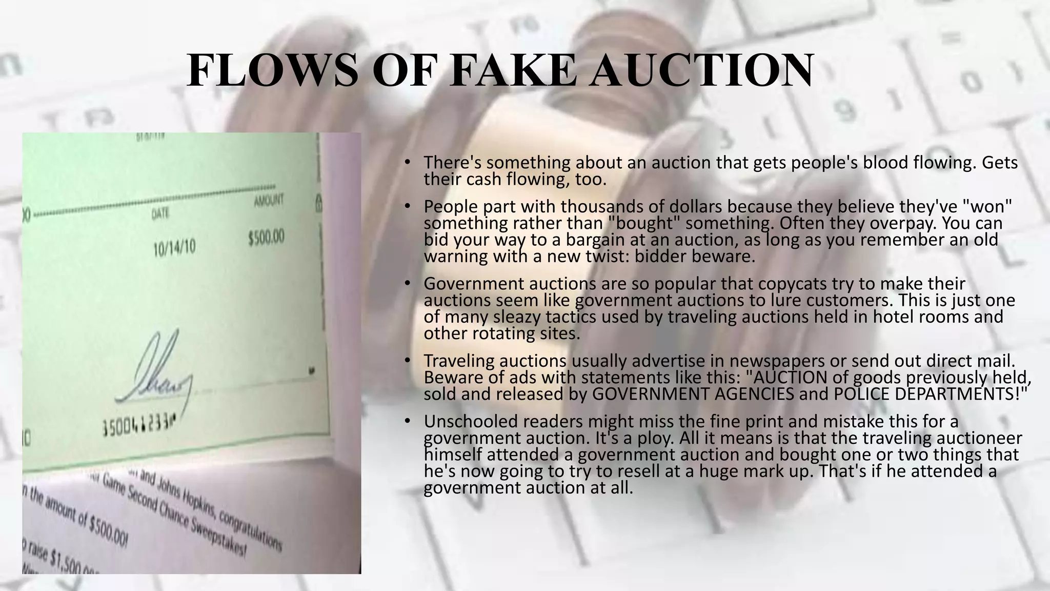 Fake auction | PPTX