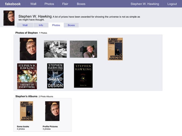 Stephen W. Hawking__Fakebook | PPT