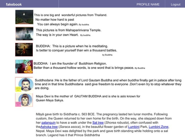 Fake book template facebook | PPTX