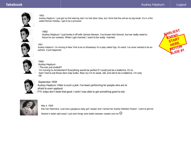 Fake book template facebook | PPT