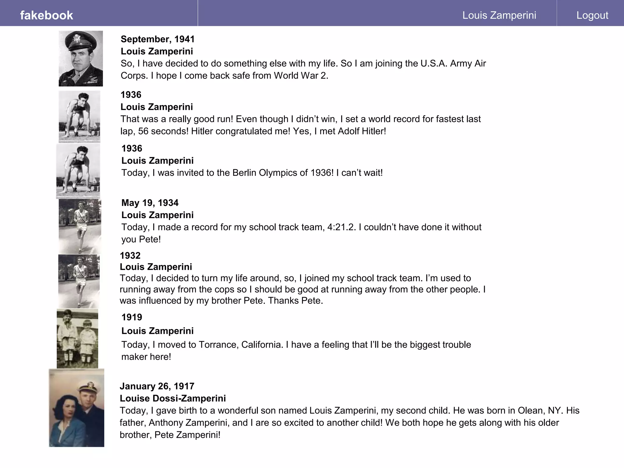 Fake book template facebook | PPT