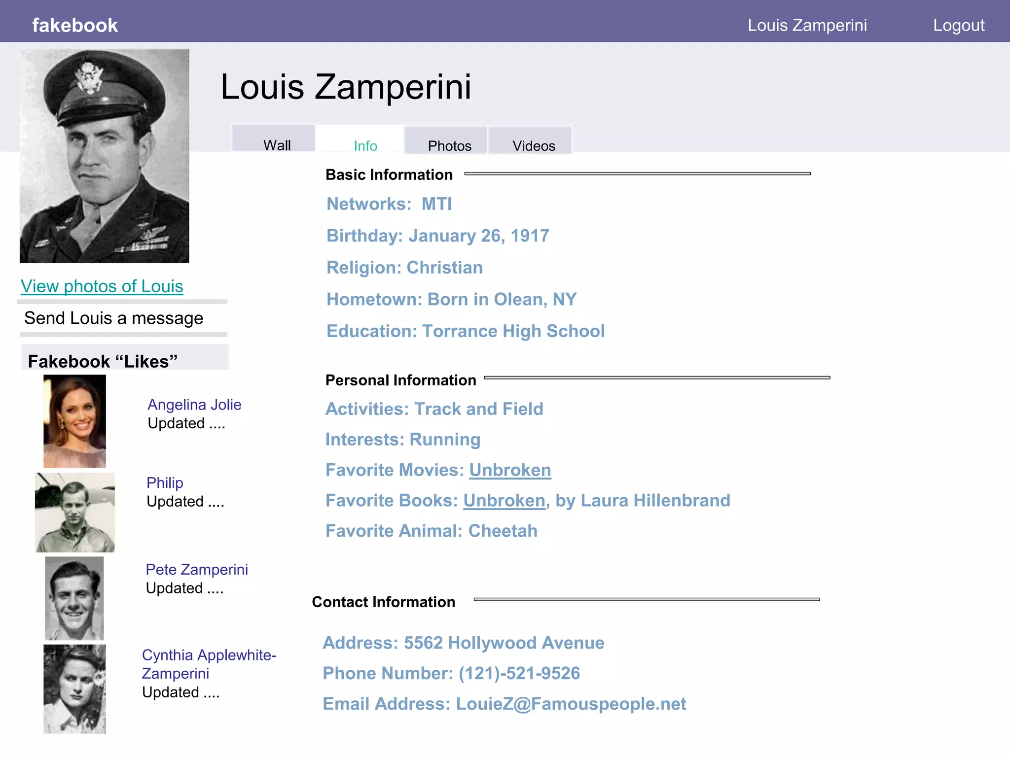 Fake book template facebook | PPT