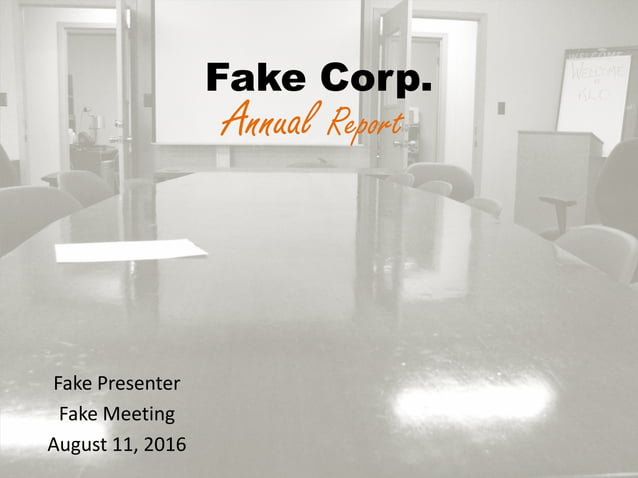 Fake corp | PPT