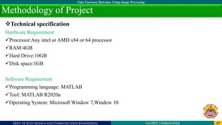 Fake Currency detction Using Image Processing | PPTX