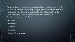 Fake currency detection using knn algorithm.pptx