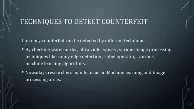 Fake currency detection using knn algorithm.pptx