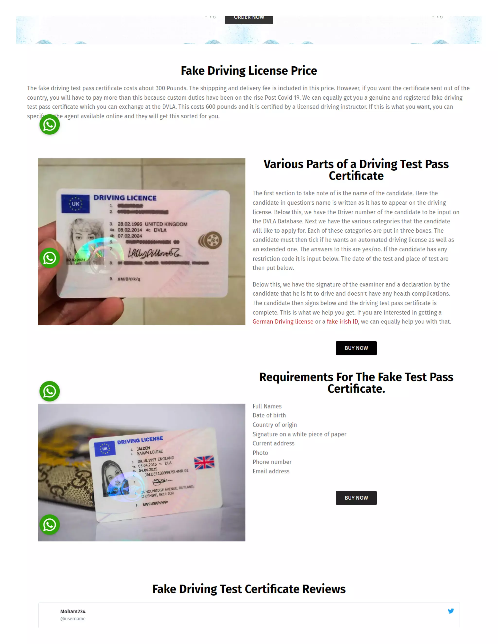 Get A Fake Driving Test Pass Certificate From Us In Three Days | PDF