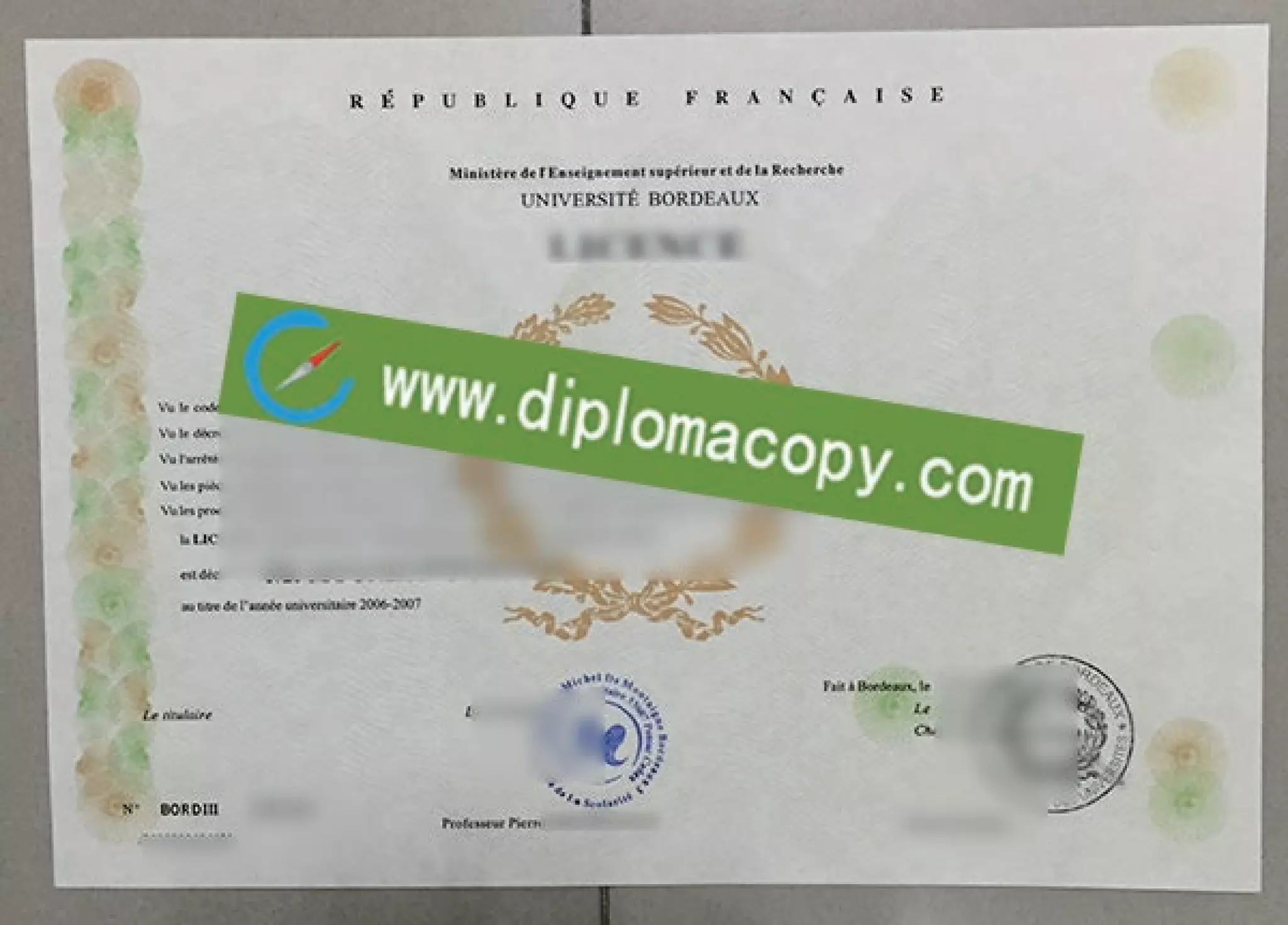 fake French diploma | PPT