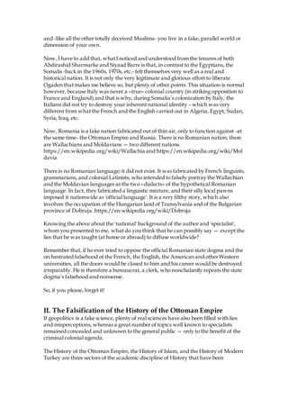 Fake Geopolitics, the Falsification of the History of the Ottoman ...