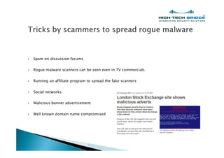 Fake malware and virus scanners | PDF | Computing | Technology & Computing