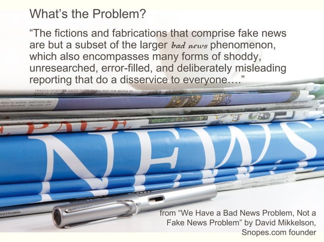 Exploring Fake News and Alternative Facts [Revised & Expanded] | PPT