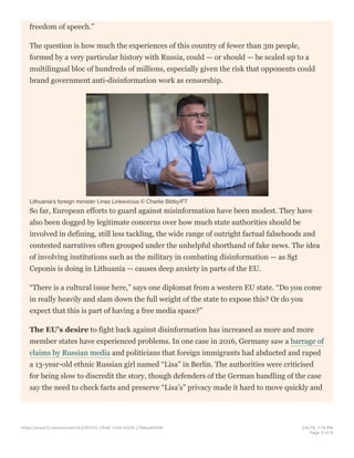 Fake news: How Lithuania’s ‘elves’ take on Russian trolls | PDF