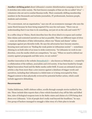 Fake news: How Lithuania’s ‘elves’ take on Russian trolls | PDF