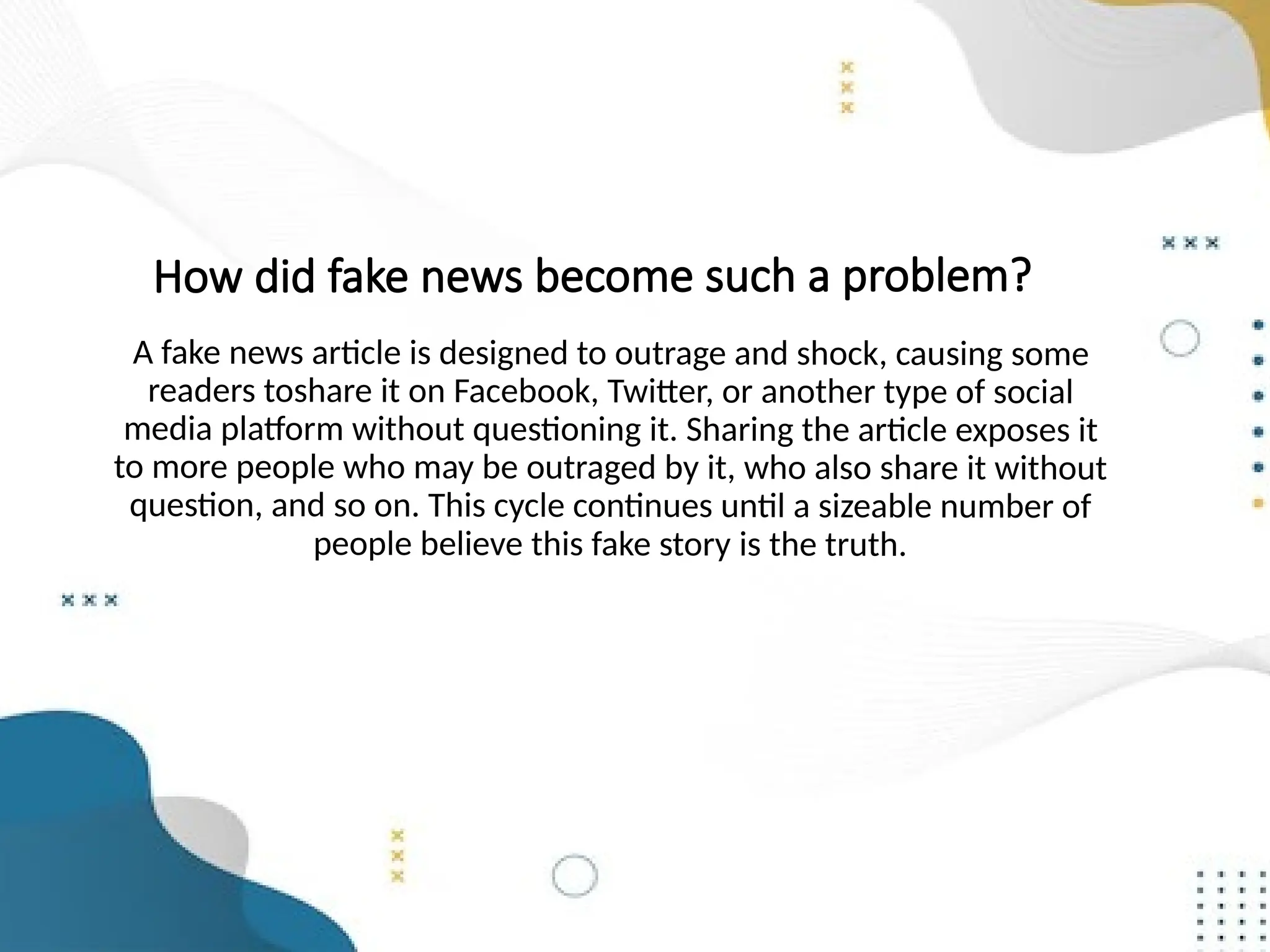 FAKE NEWS - Media and Information Literacy | PPTX
