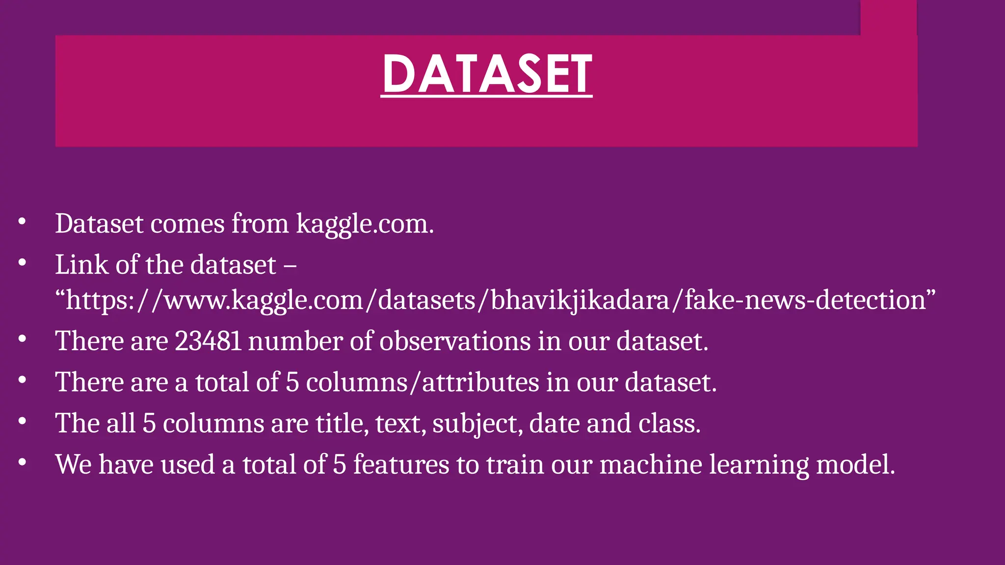 Fake News Detection Project Machine Learning Pptx