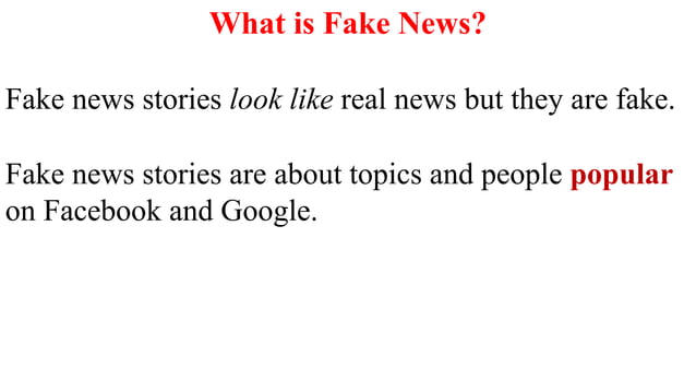 Protect Yourself from FAKE NEWS! | PPT