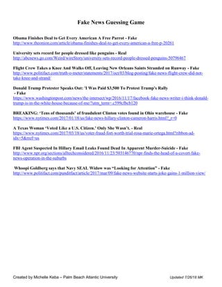 Fake News Lesson Plan | PDF