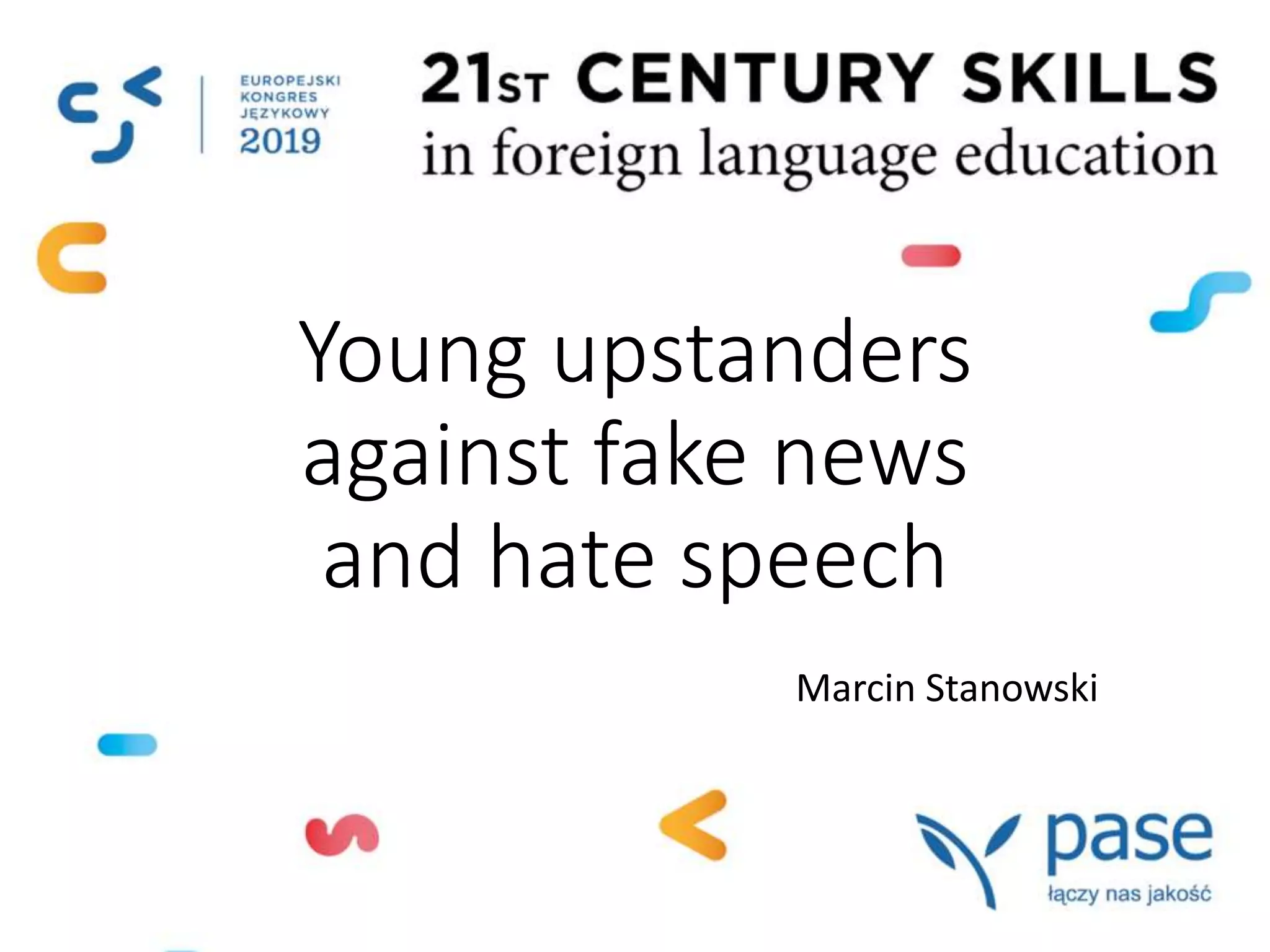 Against Fake news & hate speech | PPT