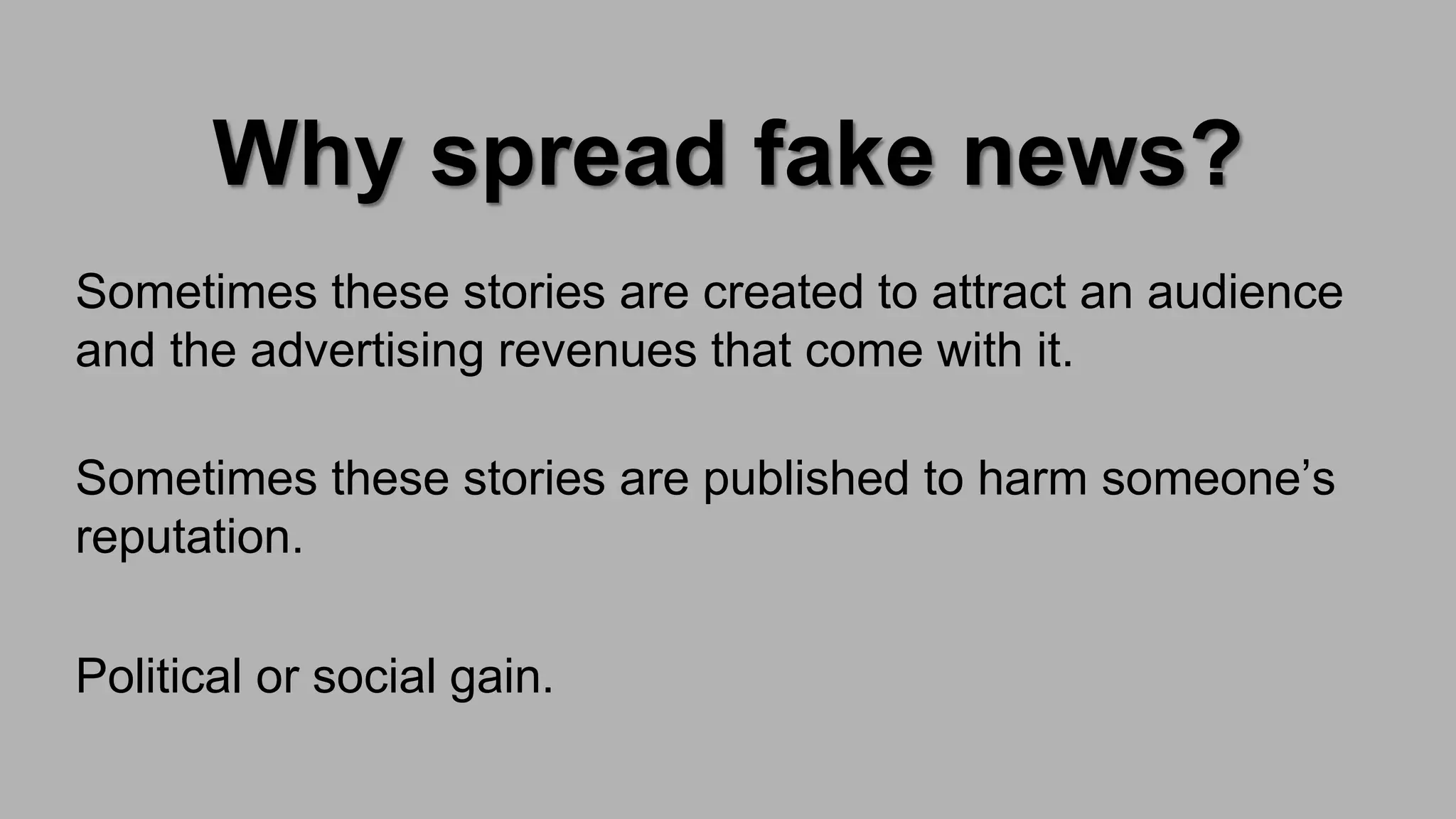 Fake News Presentation | PPTX