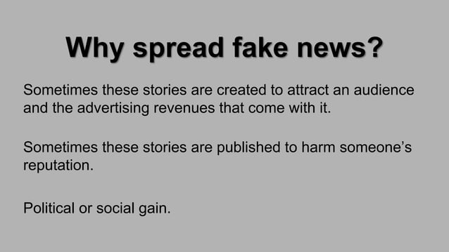 Fake News Presentation | PPTX