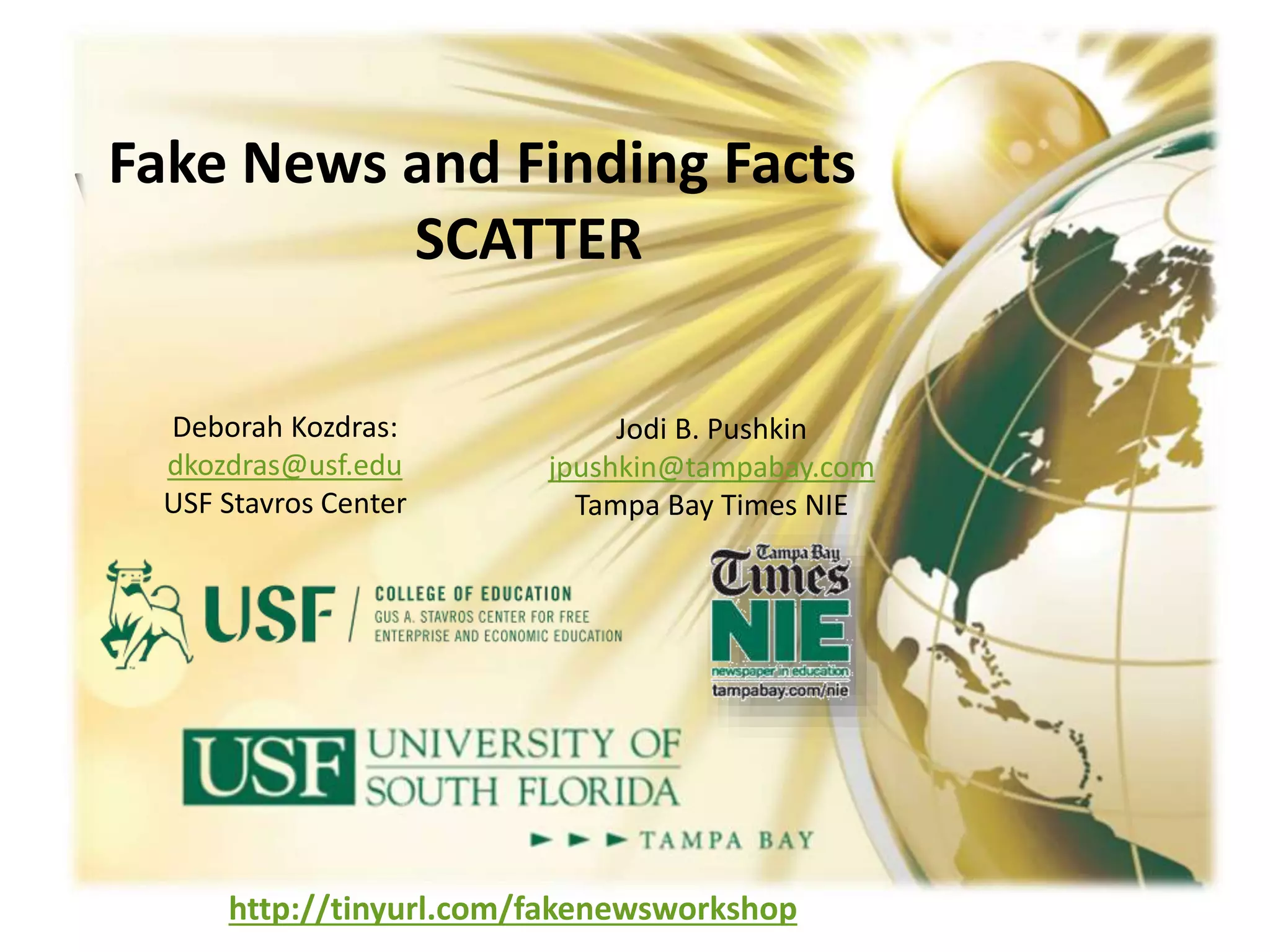 Fake news scatter | PPTX