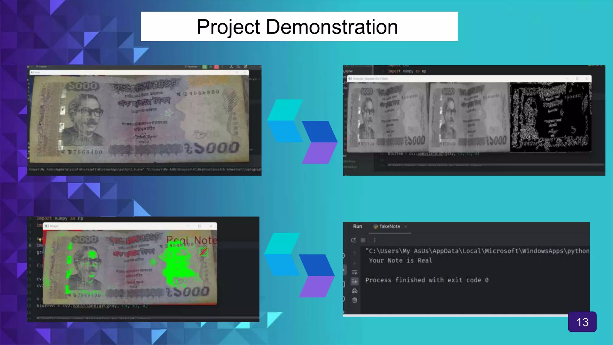 Fake Note Detection of Bangladesh | PPTX