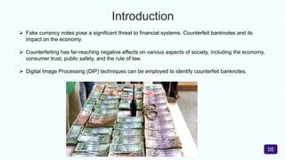 Fake Note Detection of Bangladesh | PPTX