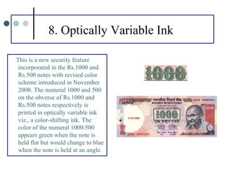 Fake note detection | PPT