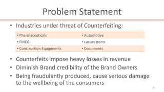 FakeProof , the Anti-Counterfeiting and Product Tracking Solution | PPT