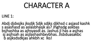 Fake script for sample pg | PPT