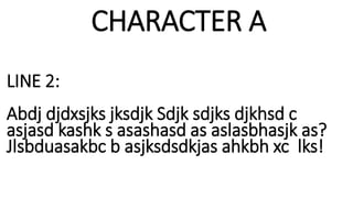 Fake script for sample pg | PPT