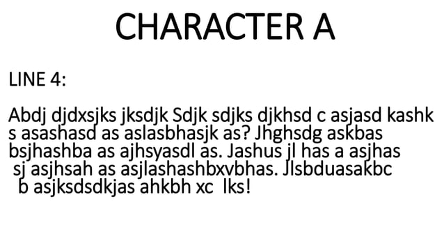 Fake script for sample pg | PPT