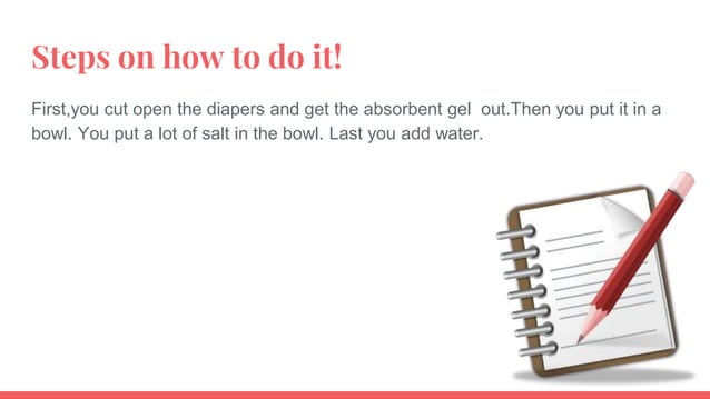 Fake Snow Experiment | PPTX