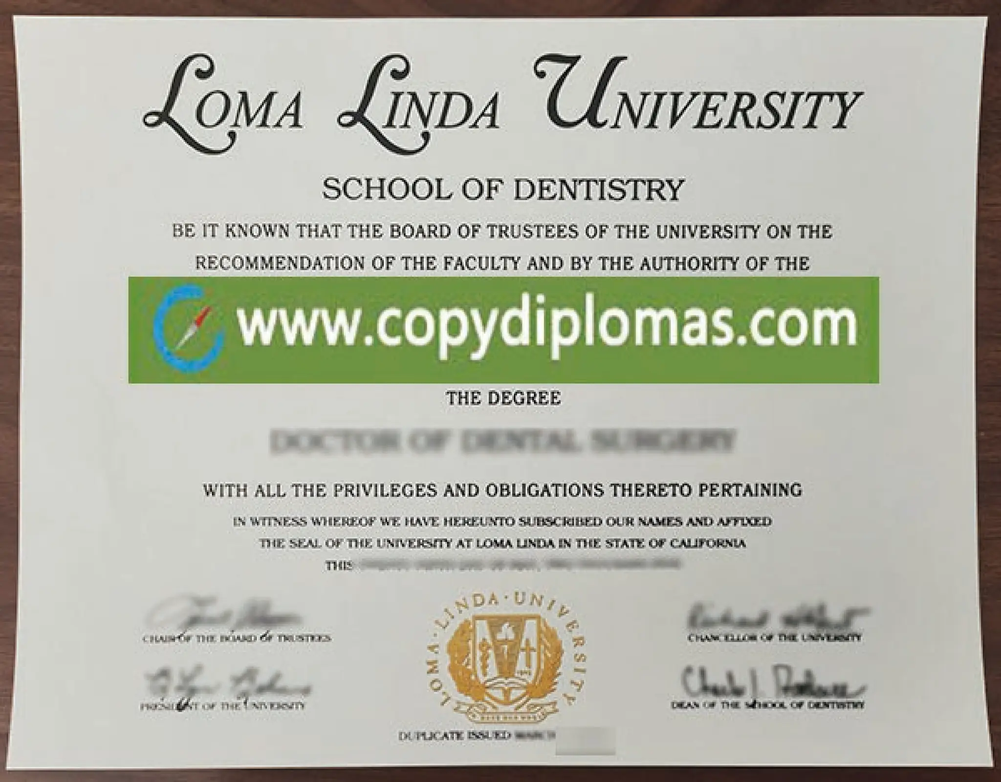 fake transcript, Loma Linda University degree | PPT