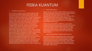 PPT FISIKA KONSEP DAN FENOMENA KUANTUM | PPTX