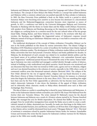 Malaysia as an “Other” in Indonesian popular discourse | PDF | Politics