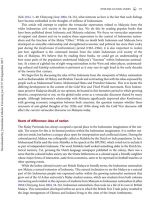 Malaysia as an “Other” in Indonesian popular discourse | PDF | Politics