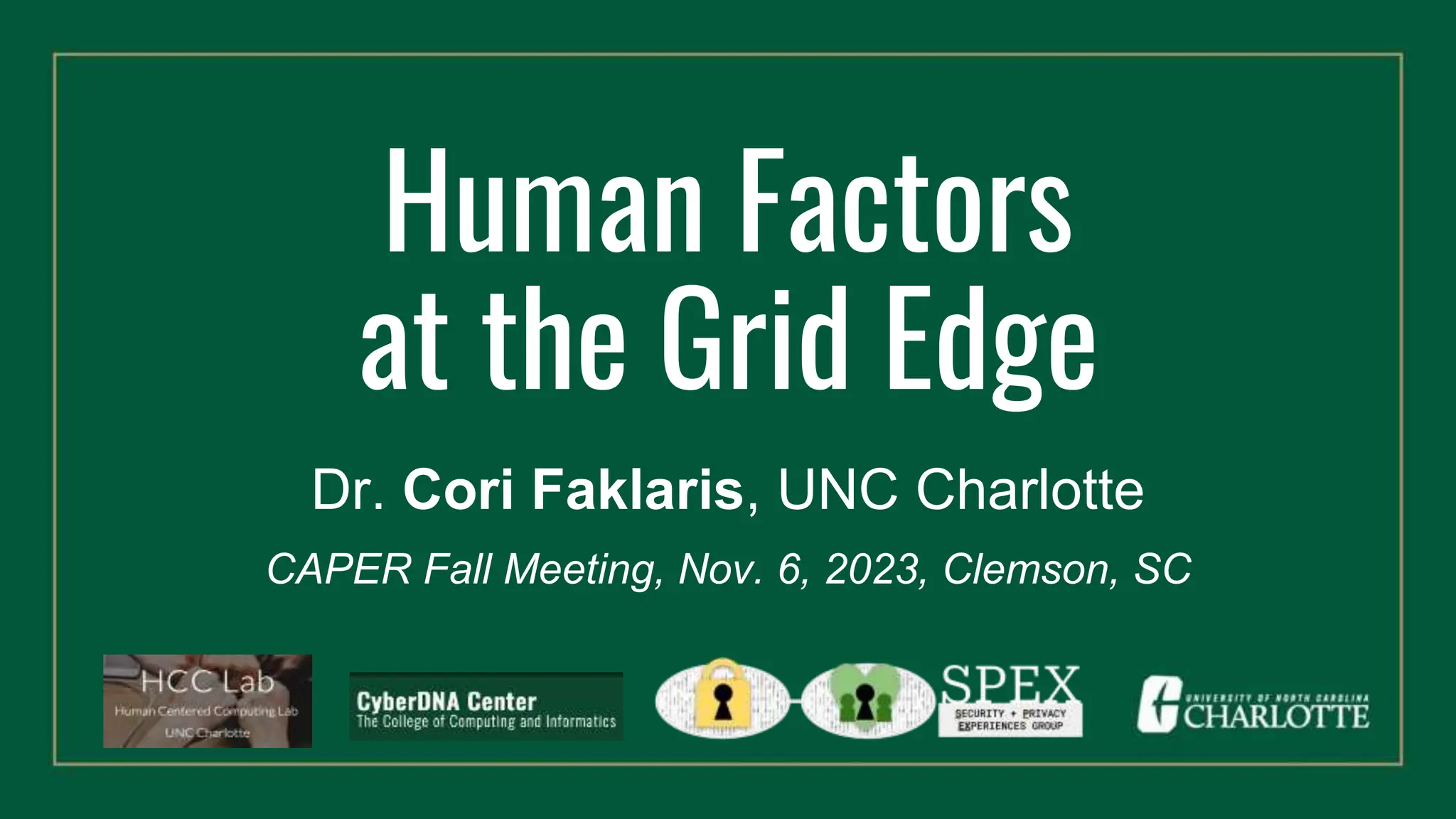Human Factors at the Grid Edge | PPTX | Home & Garden