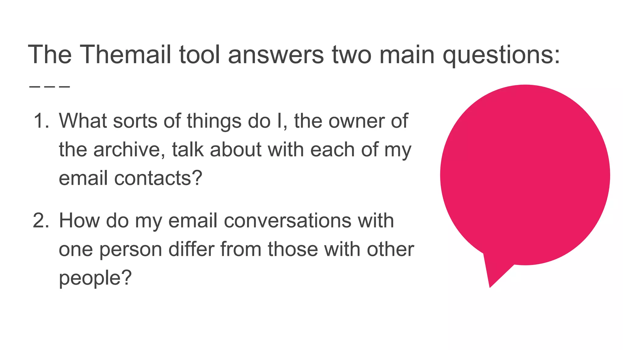 "Visualizing Email Content": Article discussion slides | PPTX