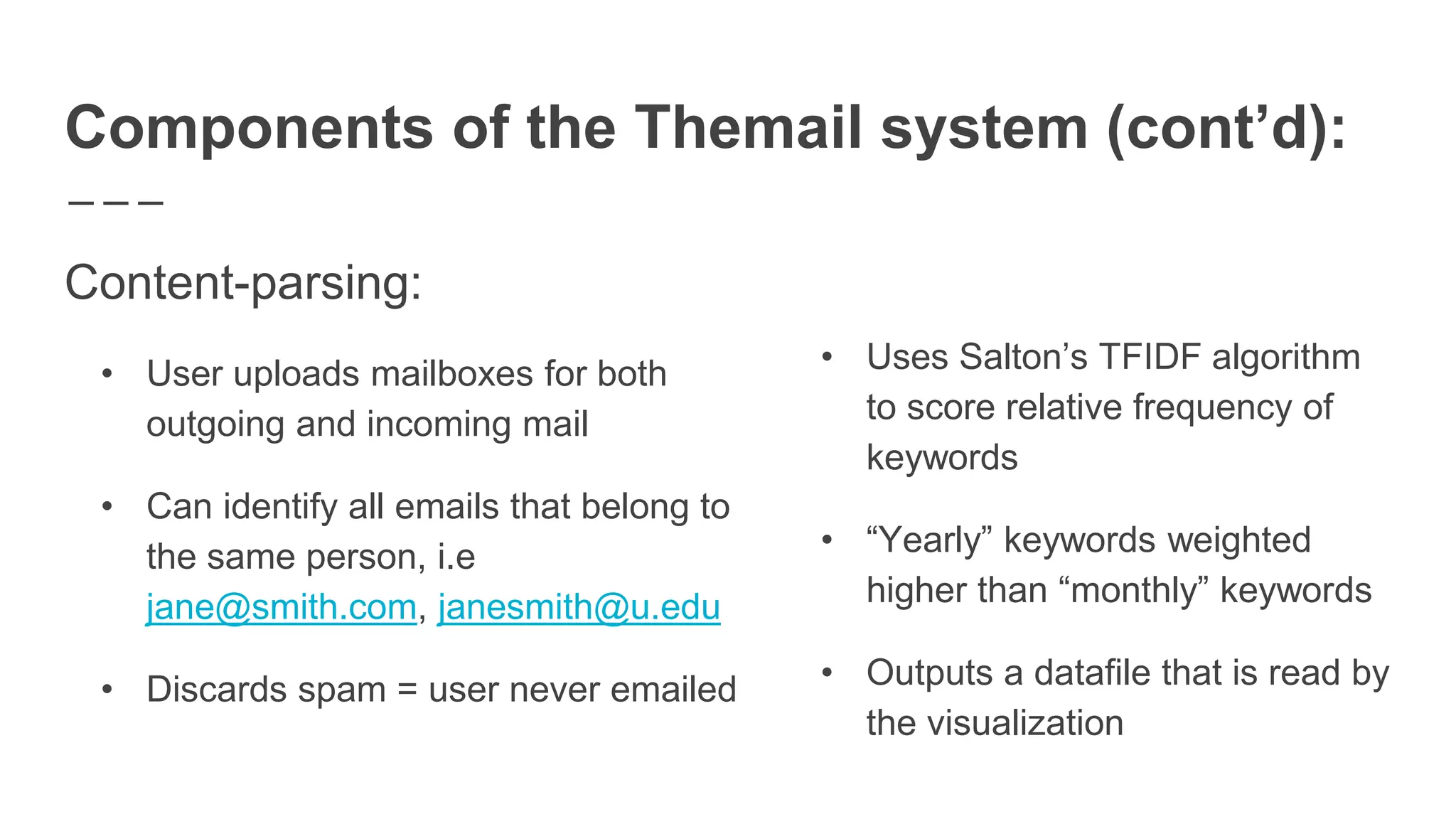 "Visualizing Email Content": Article discussion slides | PPTX