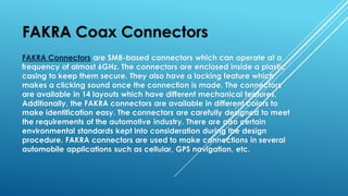 Fakra coax connectors | PDF | Computer Peripherals | Computing